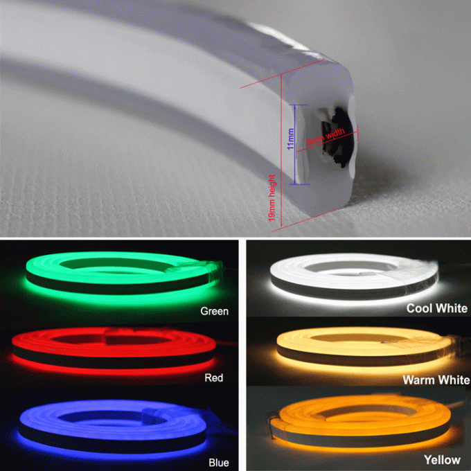 Super Bright Double Sided Neon Flex Horizontally Bending Direction