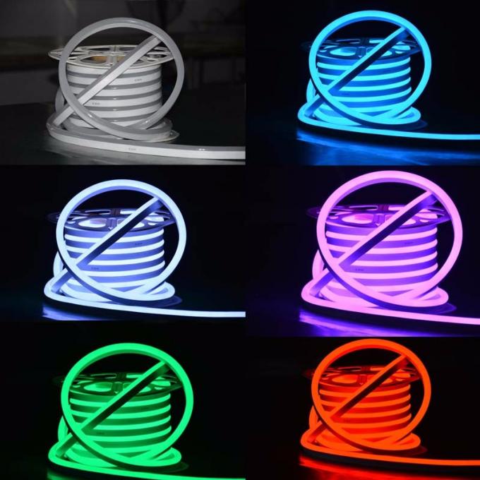 Warm White 110V LED Neon Tube Light 180 Degree Lighting High Flexibility