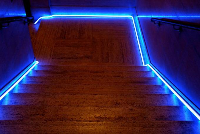 Blue Led Neon Flex Rope Light , SMD LED Light Source Neon Flexible Led ...