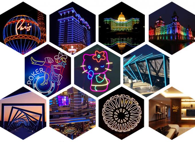 Mini Size Neon Flexible Led Strips Lights , Outdoor Flexible Led Tube Light