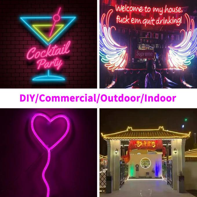 Pink Cover LED Neon Flex Strip Silica Gel Cuttable Neon Lights IP65