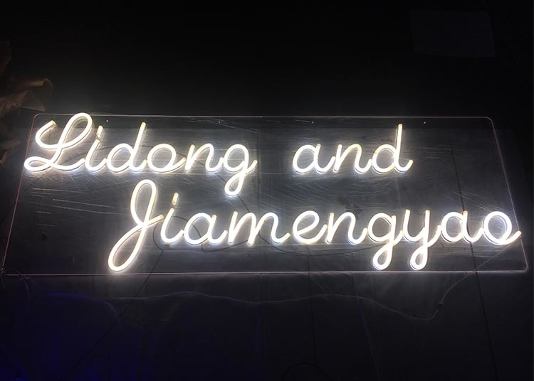 Home Decor Custom Neon Signs 10cm - 200cm Size Acrylic Material