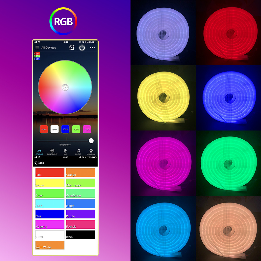 Color Changing Waterproof Led Tape Lights 10ft Wireless Smart Phone App ...