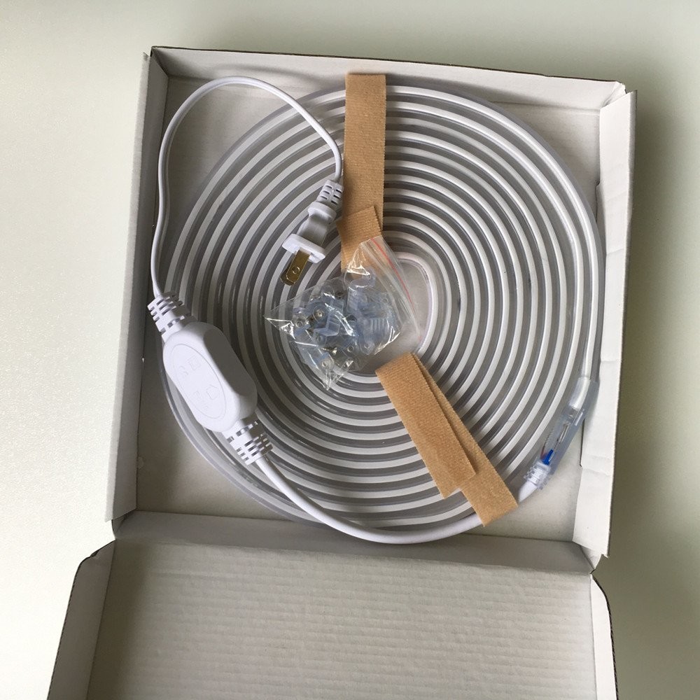 Waterproof Flexible Led Rope Light , 120V LED Tape Light SMD 2835 16.4 ...