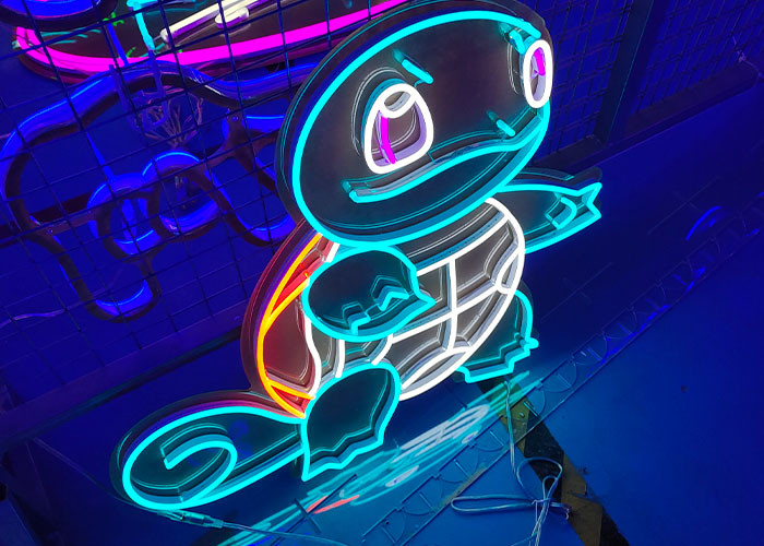 14 Color Vasten Tortoise Custom Neon Signs AC240V