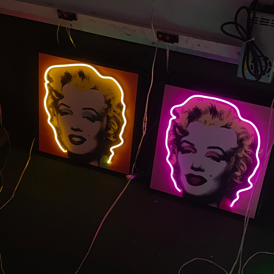 Custom UV famous People neon sign 12v silica gel led neon sign ...