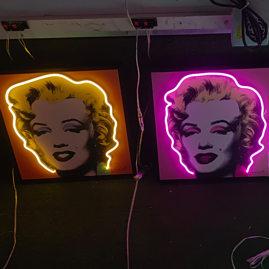 Custom UV famous People neon sign 12v silica gel led neon sign ...