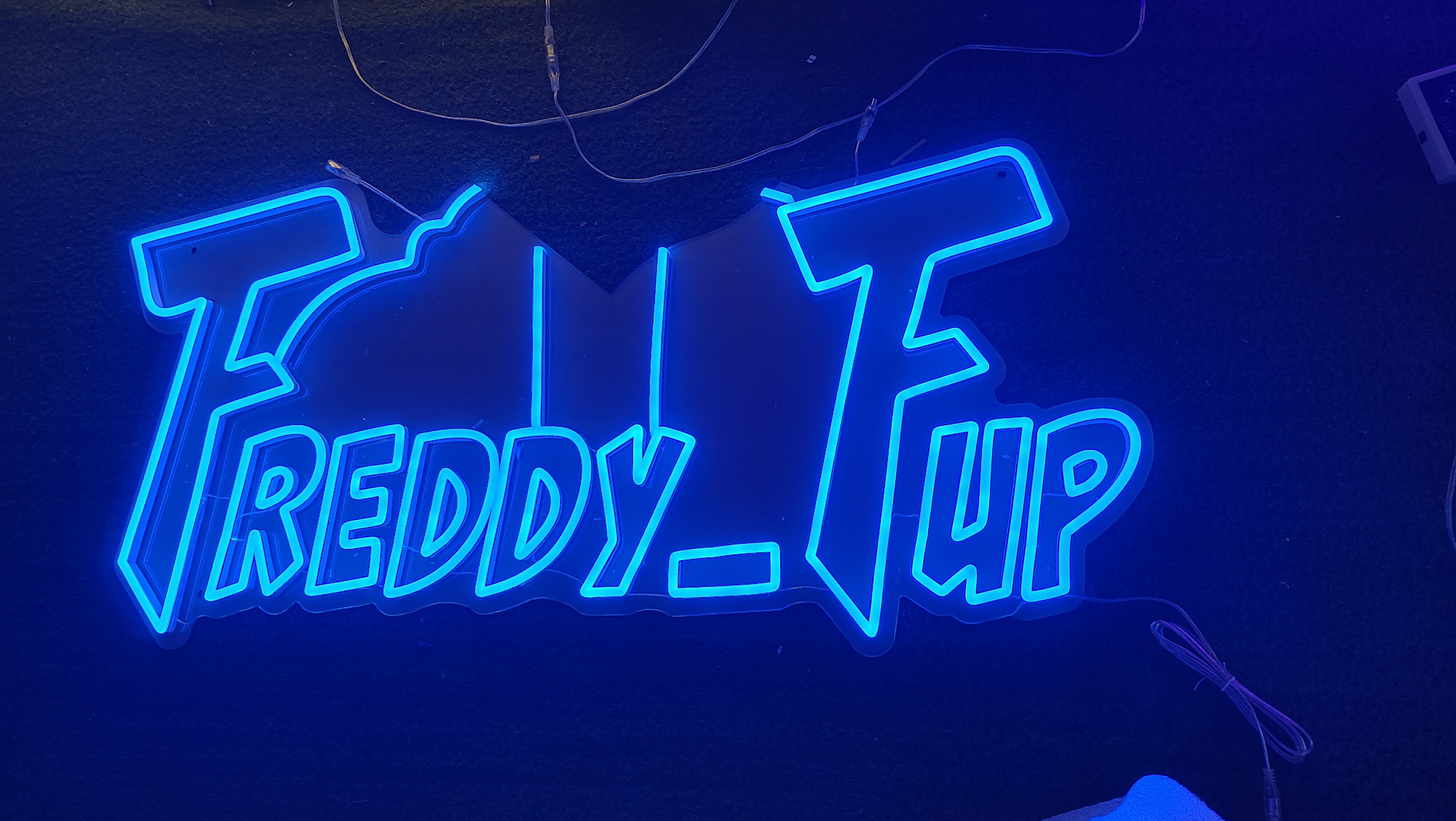 Company logo neon sign wall lighting deco led neon flex tube & acrylic ...