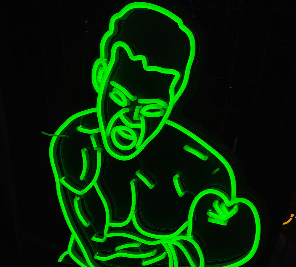 Vasten Boxing custom neon sign mencave boys' dormitory Boxing Match ...
