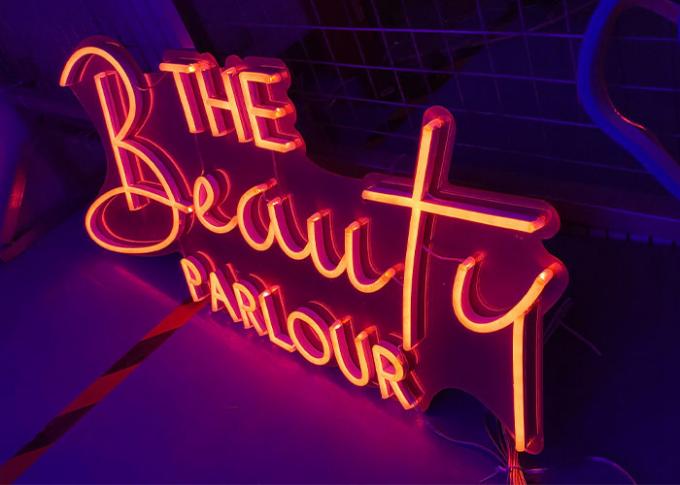 Acrylic 200cm Beauty Parlour Neon Signs LED Neon Flex Signs